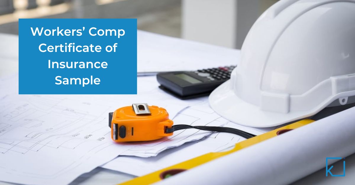 Workers Comp Certificate of Insurance Sample